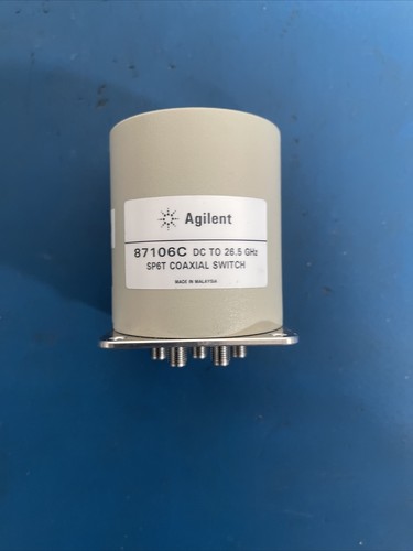 Agilent/Keysight 87106C 87106-60009 option T24 26.5GHz SP6T RF Coaxial ...