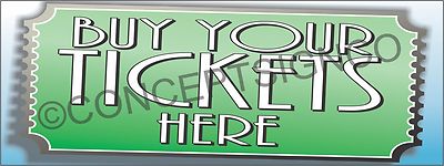 3'X8' BUY YOUR TICKETS HERE BANNER Outdoor Sign LARGE Fair Carnival ...