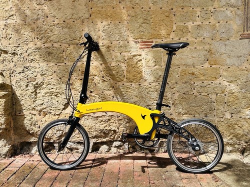 Hummingbird/Prodrive Folding Bike Yellow 8-Speed + Extras (Delivery can ...