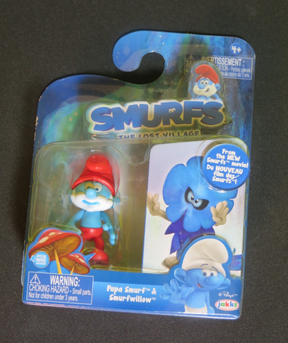 '17 Jakks Pacific Smurfs, The Lost Village...Pappa Smurf & Smurfwillow ...
