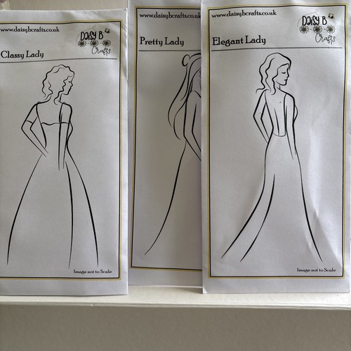 Daisy B Crafts 3 X Large Clear Stamps - Elegant lady, Classy Lady ...