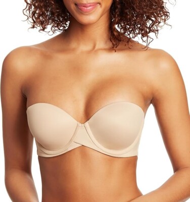 Maidenform Self Expressions Stay Put Underwire Back Hook Nude Bra Size ...