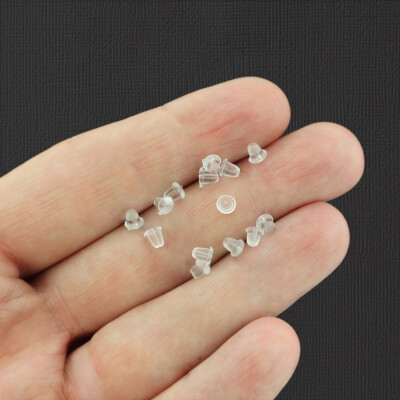 Clear Earring Backs - 4mm - 20g or 714 Pieces - Z1485 | eBay