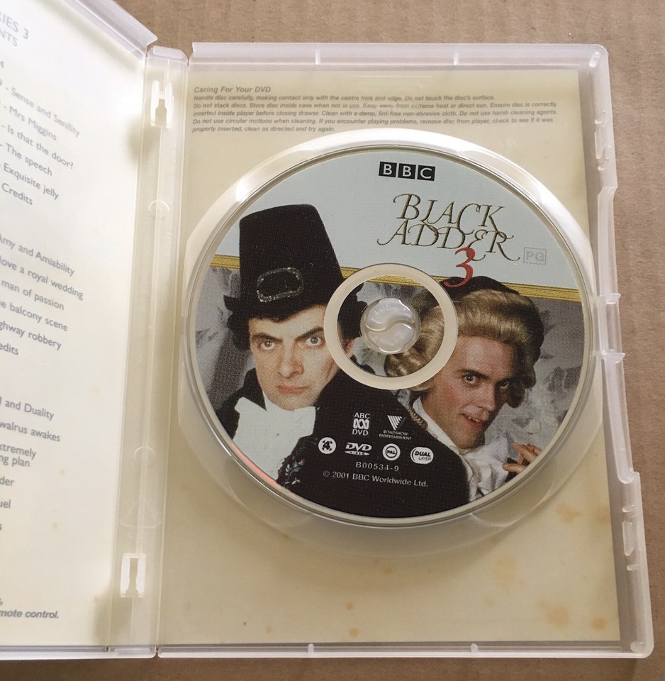 BLACKADDER COMPLETE SERIES 1 2 3 4 DVD SETS REGION 4 Rowan Atkinson ...