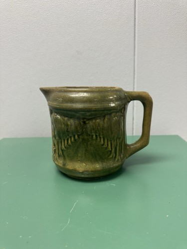 Antique Brush McCoy Green Avenue Of Trees Pitcher | eBay