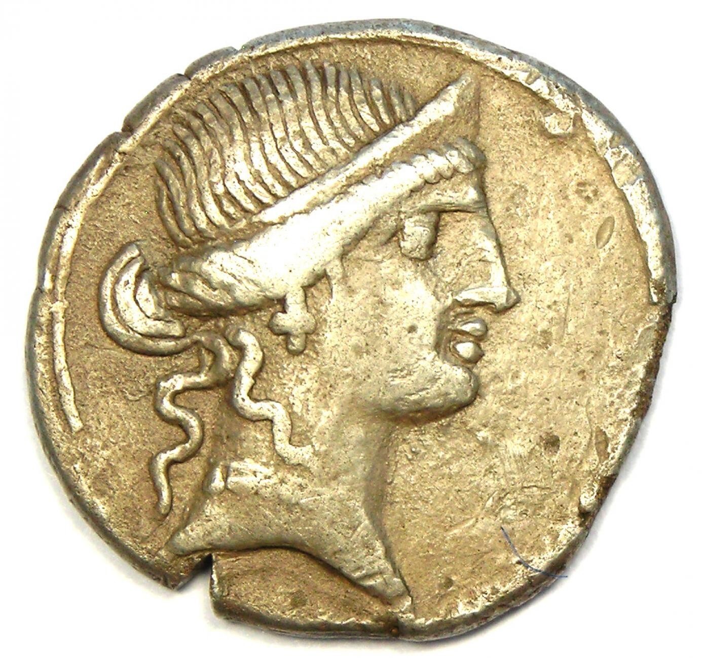 Octavian Augustus AR Denarius Silver Roman Coin 44-27 BC - Good VF ...