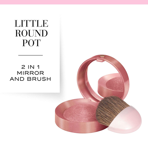 BOURJOIS Little Round Pot Blush Blusher with Mirror and Brush *ALL ...