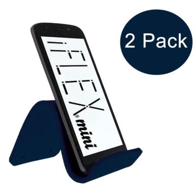 iFLEX Mini Flexible Cell Phone Holder Dark Blue 2-Pack Universal Hands ...