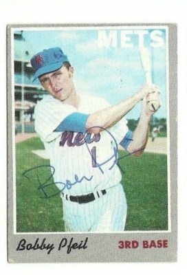 Bobby Pfeil 1970 Topps auto autographed signed card New York Mets | eBay
