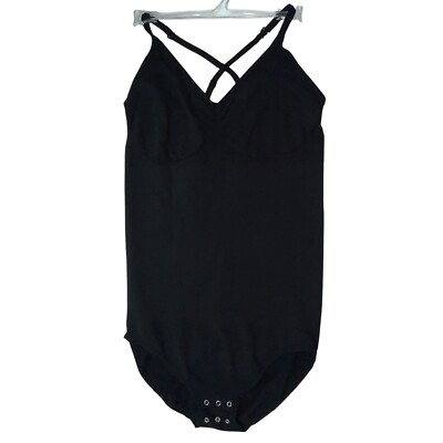 Yummie Shaping Bodysuit Black Convertible V Neck Seamless Firm Shaper ...