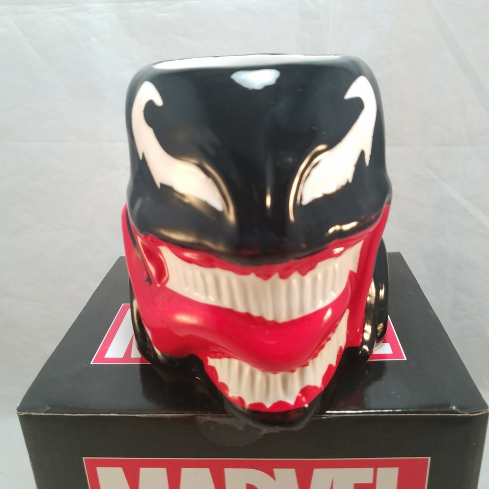 Venom Coffee Mug Cup 3D Marvel Comics Ceramic Molded Head 16 oz 2015 ...