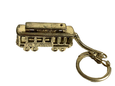 VINTAGE NOSTALGIC San Francisco Cable Car Keychain Powell & Hyde Sts ...