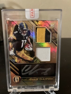 2020 Panini Gold Standard Chase Claypool RPA 3 Color Double Patch Auto ...