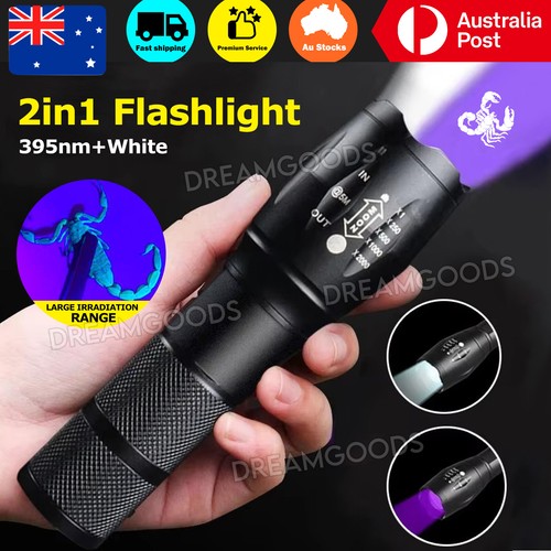 990000LM High Power Torch ULTRA VIOLET LED FLASHLIGHT UV Light ...