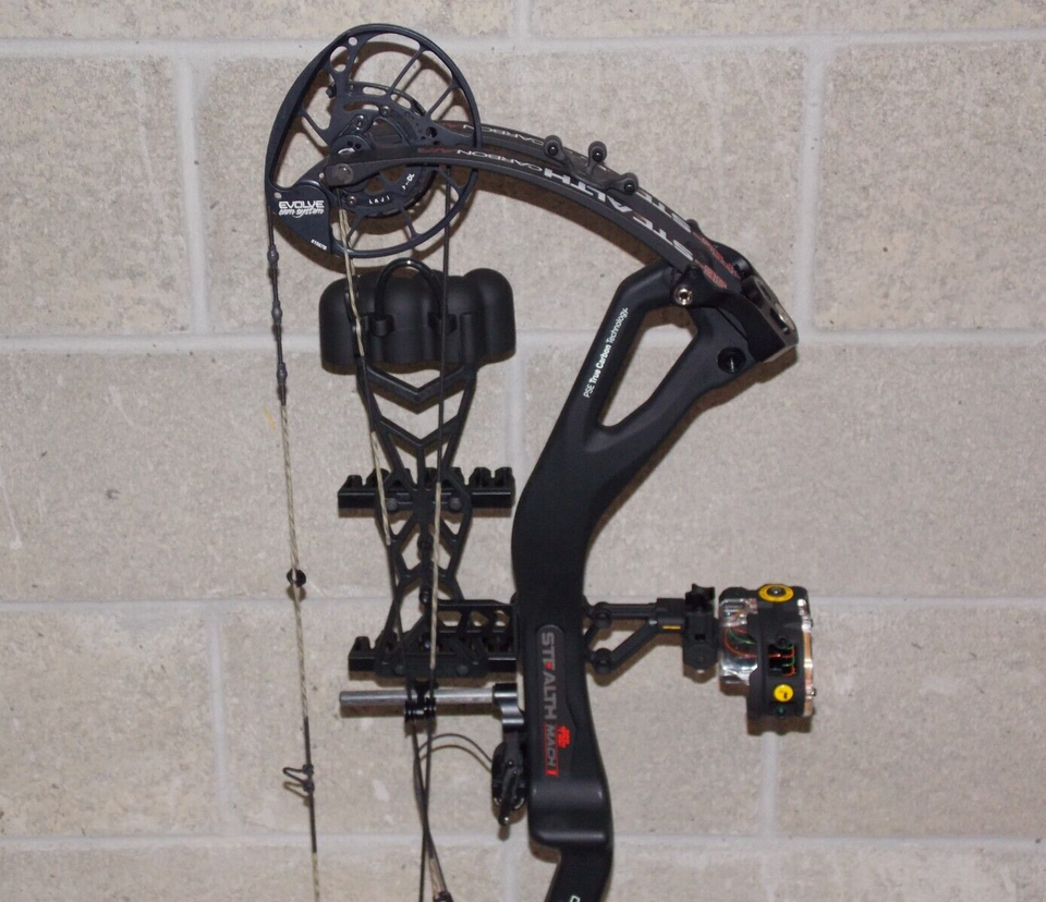 PSE Carbon Air Stealth Mach 1 Bow Package -25" to 30.5" - 60 to 70 lb ...