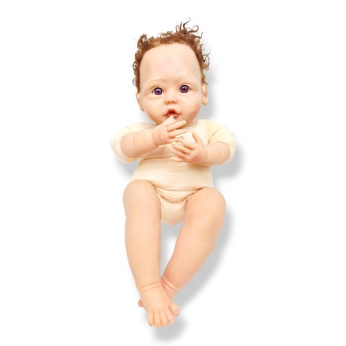 Sherry Miller Talking Reborn Baby Doll Purple Eyes Curly Hair Gender ...