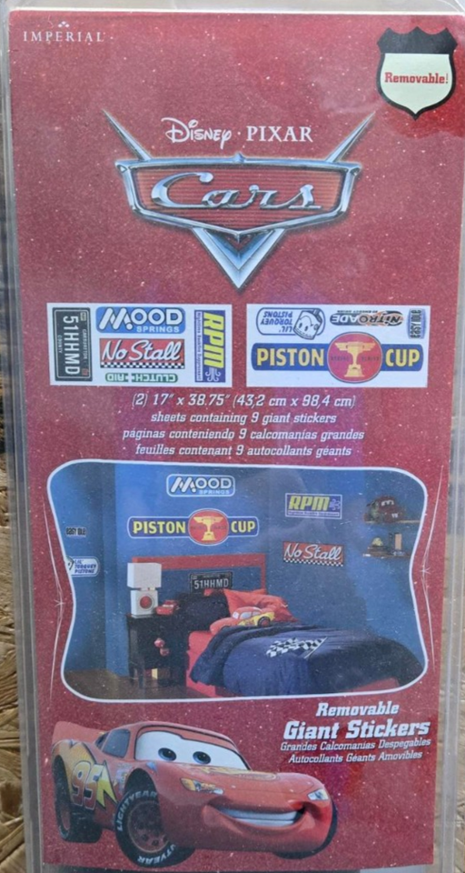 Disney Pixar CARS Wall Decals Removable Giant Stickers DMM2521 | eBay