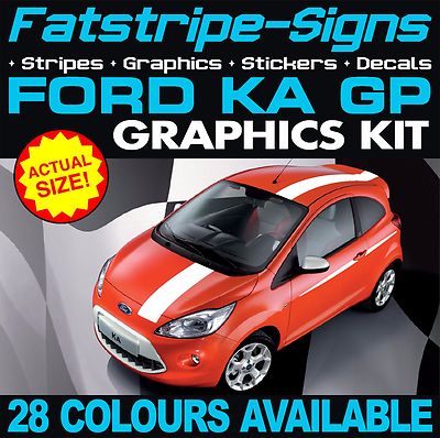 to fit FORD KA MK2 ST STRIPES KIT GRAPHICS VINYL STICKERS DECALS GP ...
