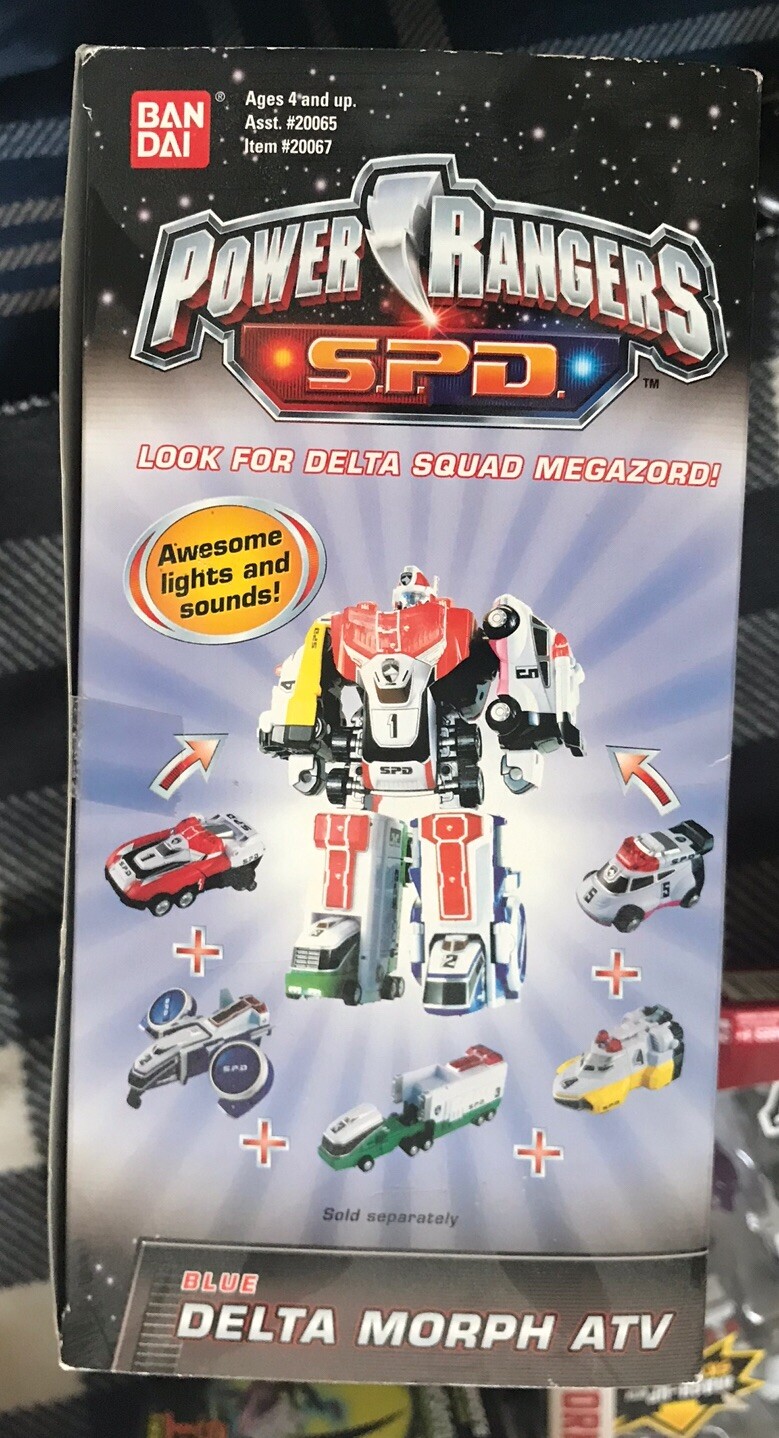 Power Rangers SPD Delta Morph ATV Blue New Sealed 2005 MISB | eBay