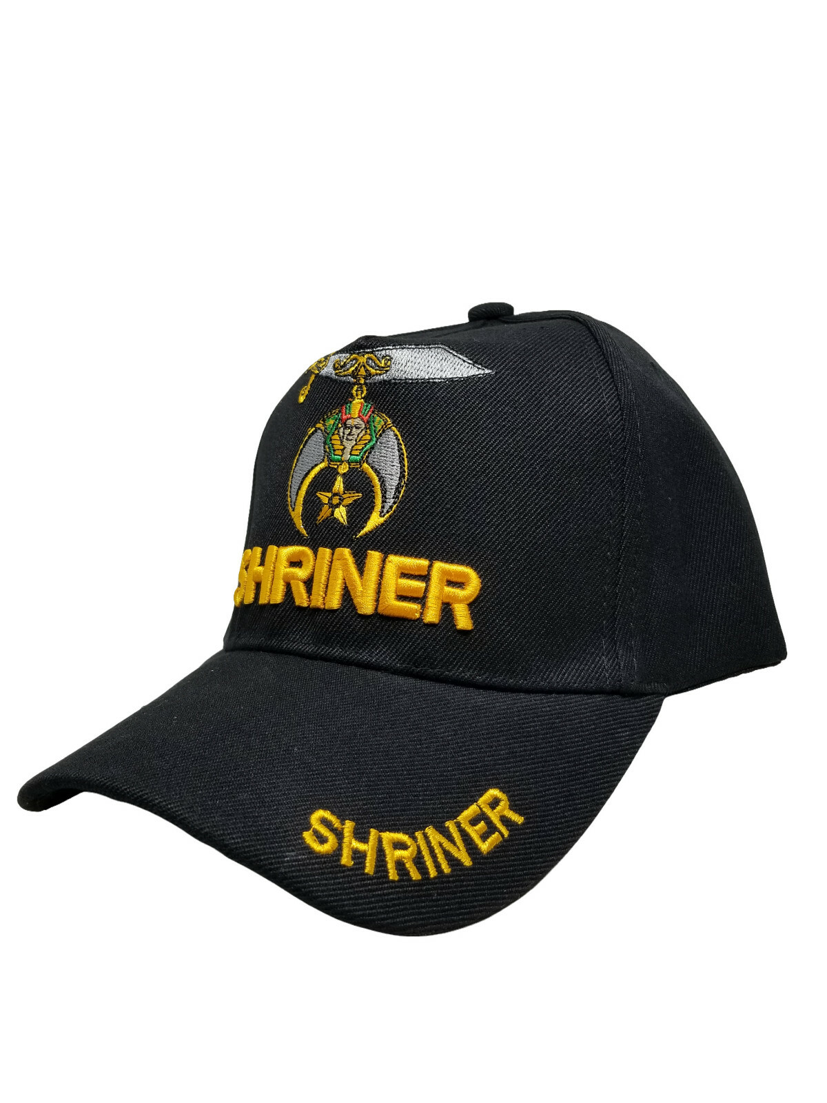 Shriners Baseball Cap Black Shriner Hat Sphinx Crescent Scimitar ...