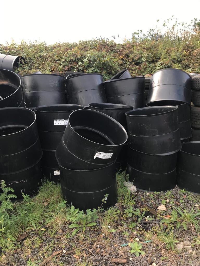 900mm Twinwall Plastic Drainage Pipe Coupler Collar Connector Polypipe ...