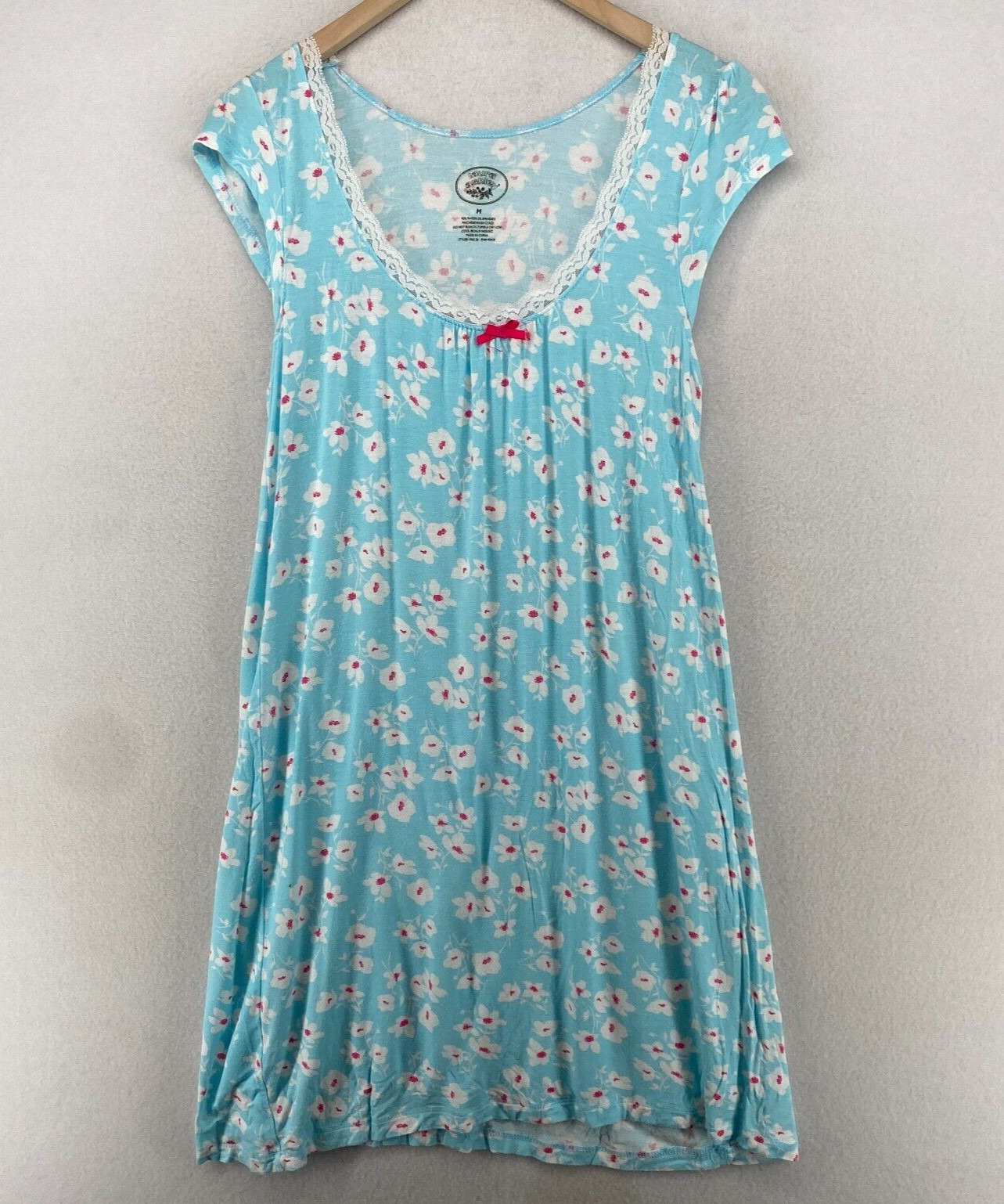 LAURA ASHLEY Nightgown M Floral Shift Mini Dress Shir… - Gem