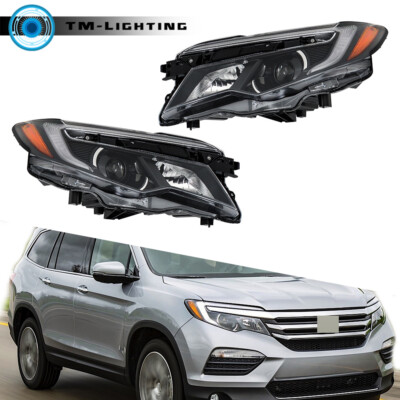 For 2016-2018 Honda Pilot/2017-2020 Ridgeline Halogen W/ DRL Headlights ...