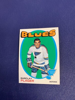 1971-72 Topps Hockey #66 Barclay Plager - St Louis Blues - Nice Low ...