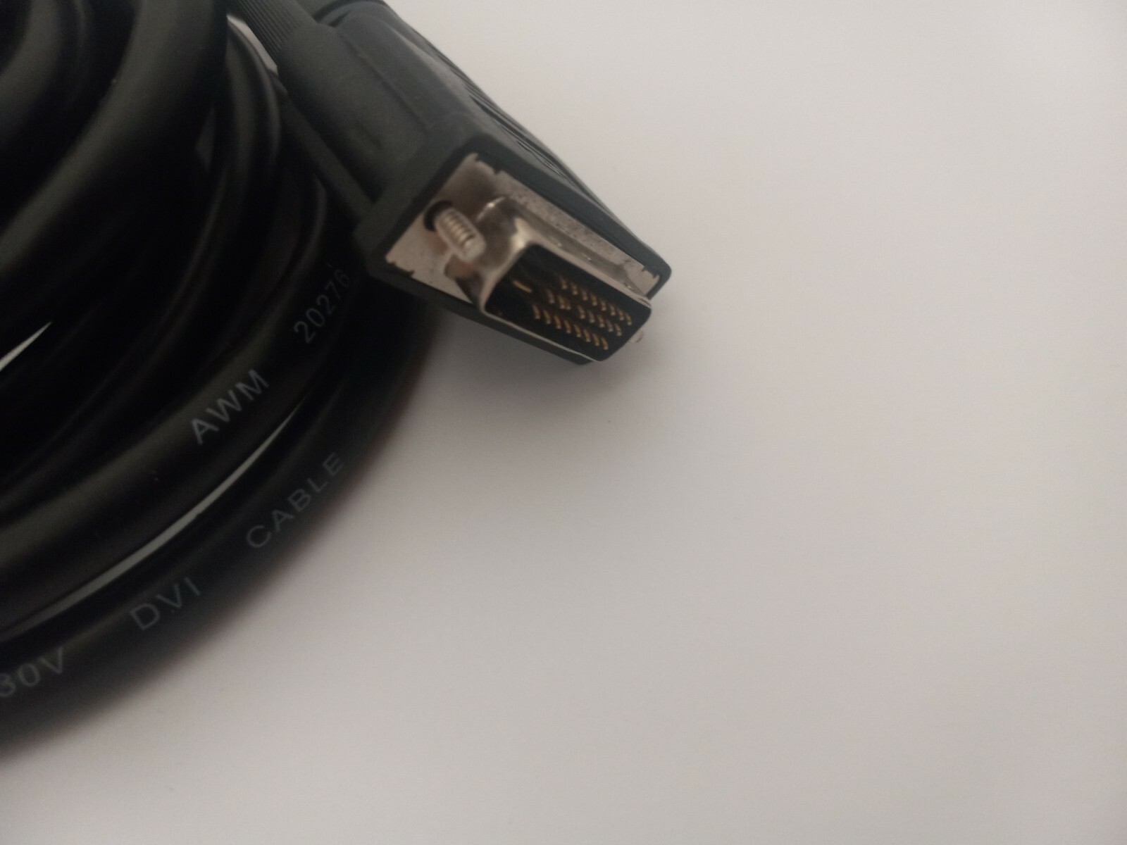 AWM E101344 STYLE 20276 VW-1 80C 30V DUAL Male DVI COMPUTER CABLE ...