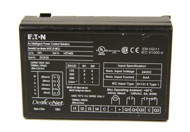 Eaton C441L DeviceNet I/O Module 24VDC 5mA for sale online | eBay