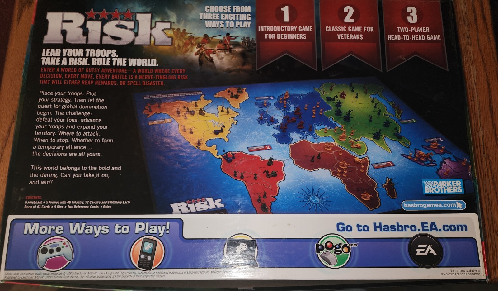 NEW Classic Risk The Game of Global Domination Hasbro Factory Sealed ...