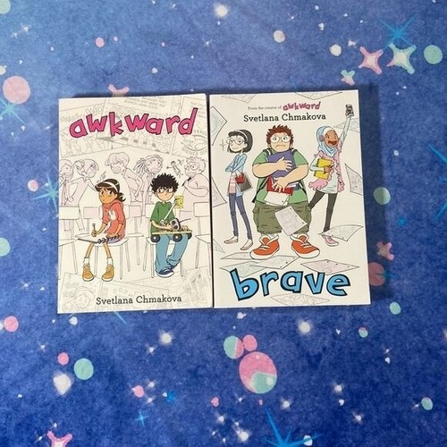 Lot of 2 Graphic Novels Awkward & Brave by Svetlana Chmakova ...