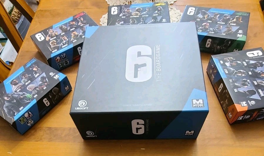 rainbow six siege board game: base game plus all maps and year 1 to 5 ...