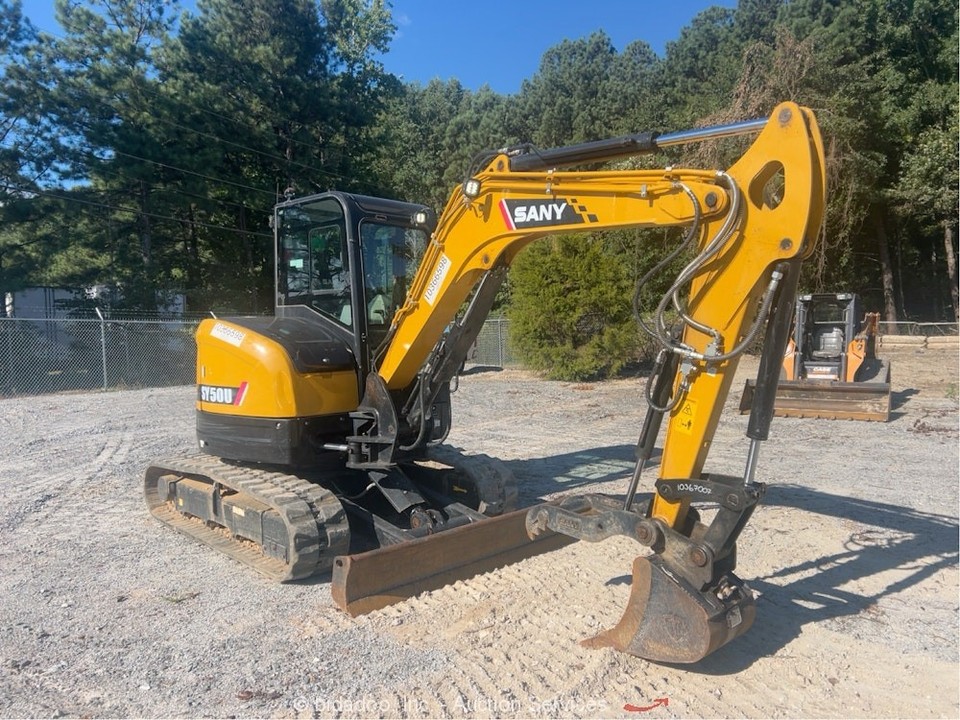 2022 Sany SY50U Hydraulic Mini Excavator Trackhoe A/C Cab Aux Hyd Thumb ...