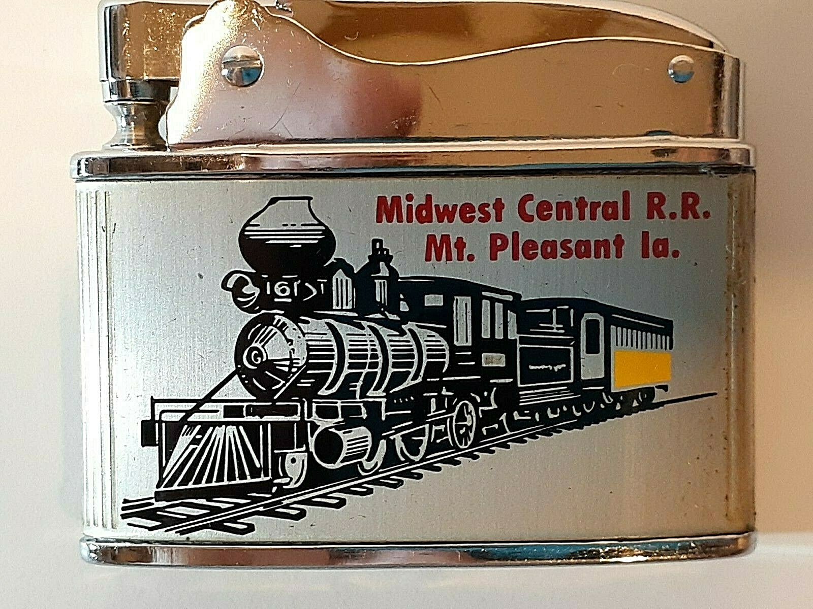 COLLECTOR'S Vintage NOS NEVER FIRED FLAT Midwest Central RAILROAD ...