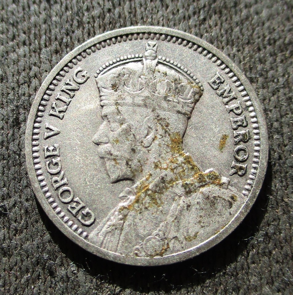 OLD SILVER COIN OF NEW ZEALAND 3 PENCE 1933 KING GEORGE V | eBay