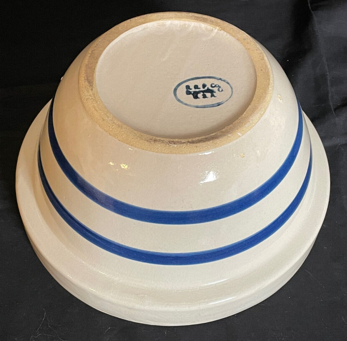 Vintage Robinson Ransbottom Pottery Stoneware Mixing Bowl RRP Ohio USA ...