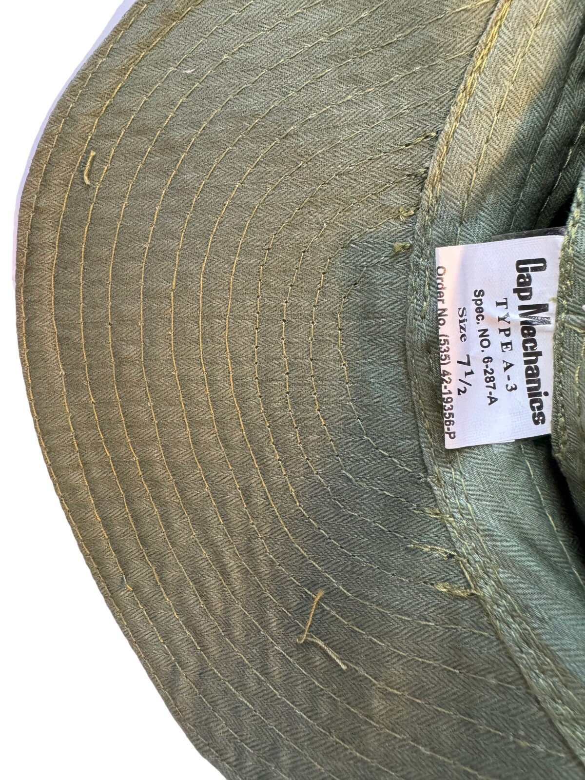 WWII USAAF A3 A-3 HBT MECHANICS CAP | eBay