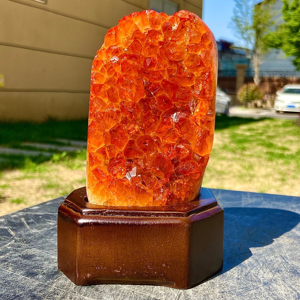 2.01LB Natural yellow crystal cave quartz crystal mineral specimen | eBay