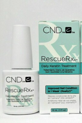 CND Creative Nail Keratin Treatment RESCUERXx Rescue Rx rescuer .5oz ...