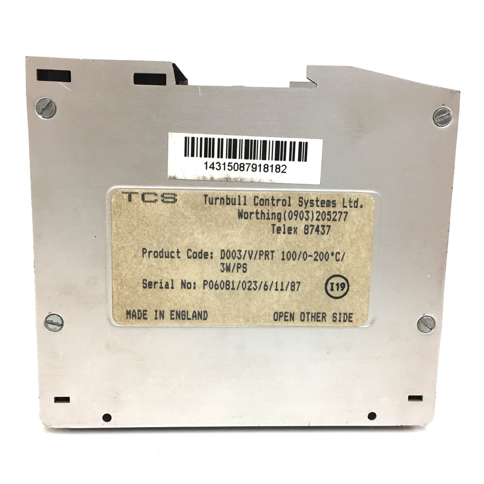 Input Converter D003/V/PRT-100/0-200/3W/PS TCS D003 *Used* | eBay