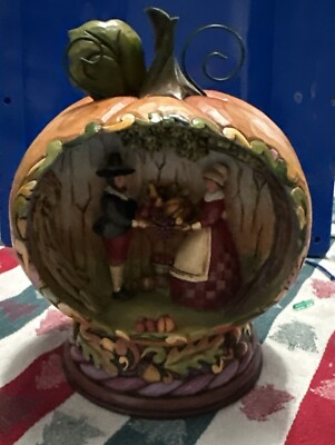 Jim Shore - Fall Harvest Theme Lighted Figurine - “Blessings Of The ...