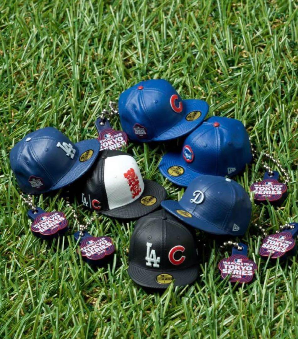 MLB Tokyo Series 2025 Hat Keychain 59Fifty Dodgers Cubs Set Of 6 ...