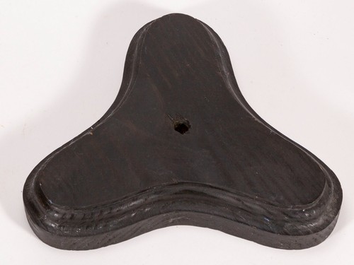 Vintage Painted Black Wood Lamp Base - Unusual Triangular Shape | eBay