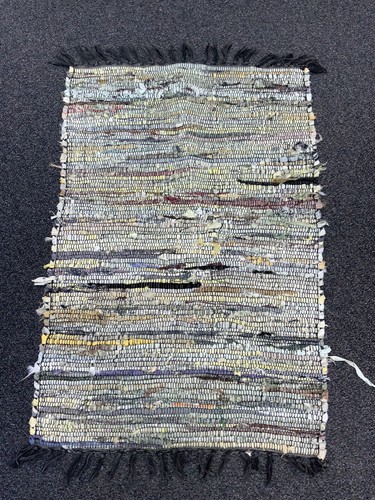 Vintage Handmade Rag Rug 40”x27” | eBay