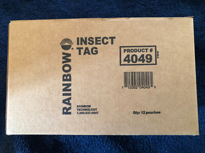 Rainbow Technology 4049 Insect Tag 12 Pouches - 2 Tags Per Pouch - 24 ...