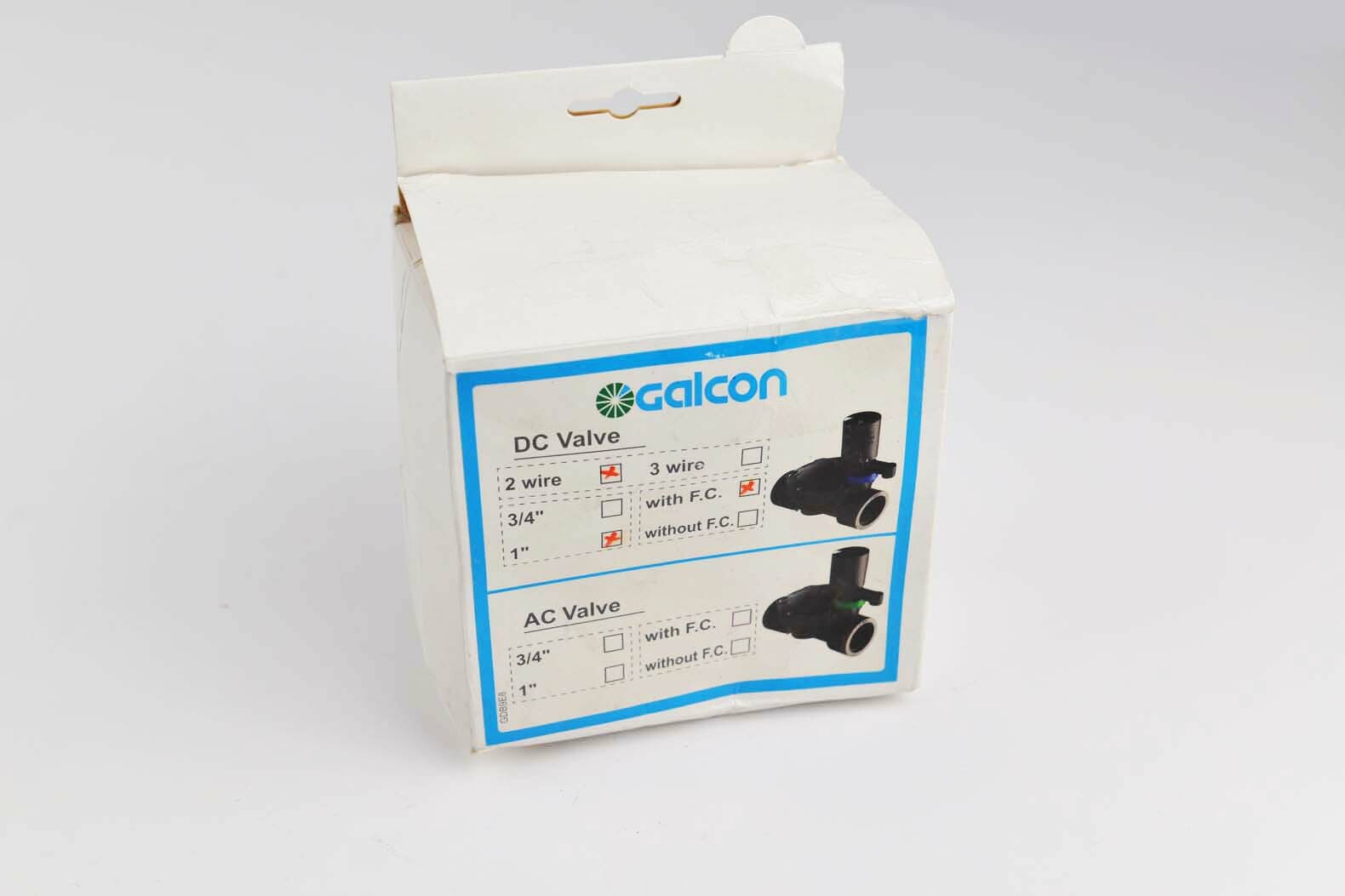 New Galcon DC Irrigation Sprinkler Valve 1" 6-18V 2 Leads Controlled ...