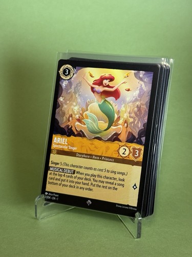 Ariel Spectacular Singer 2/204 Non-Foil Super Rare Disney Lorcana First ...
