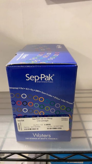 Waters Sep-pak Vac 1cc 50mg C18 Cartridges Part No. Wat054955 Box Of 80 ...