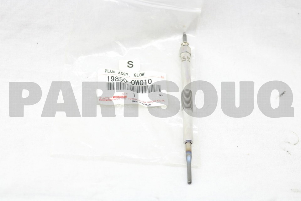 198500W010 Genuine Toyota PLUG ASSY, GLOW 19850-0W010 | eBay